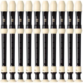 Kit 10 Flautas Doce Soprano Barroca Em C YRS-302BIII Yamaha - Flauta ...