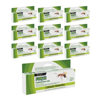 Kit 10 Formicida Gel 10g Formigas Caseiras e Doceiras Forth - Formicida ...