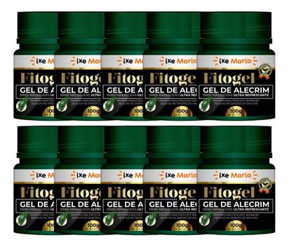 Kit 10 Gel Massagem Combate a Dor Muscular De Alecrim Fitogel ...