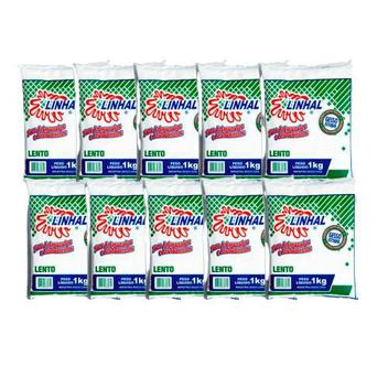 Kit 10 Gesso Lento Estuque Artesanato Linhal 1kg Cada - Materiais de ...