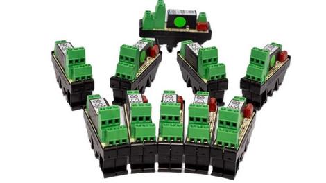 Kit 10 interface borne rele duplo 220vac 8a - TECNOFINGER - Relé ...