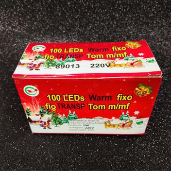 Kit 10 jgs 100l fixo branco morno plug m/f fio transp - Rimai - Cordão ...