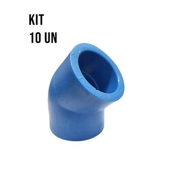 Kit 10 Joelhos 45 Ppr Azul Ar Comprimido 25 Mm -topfusion - Ar Comprimido para Limpeza ...