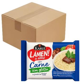 Kit 10 Lámen De Arroz Sem Glúten Karui Sabor Carne 78G - Macarrão Instantâneo / Miojo / Lámen ...