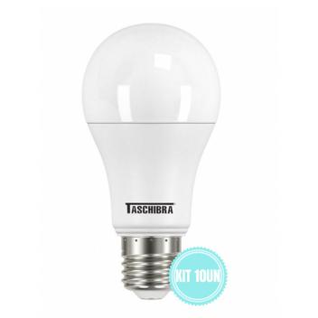 Kit 10 Lâmpada Bulbo TKL100 Led 17w 6500k Bivolt Branco Fria E27 Taschibra - Lâmpada de LED ...