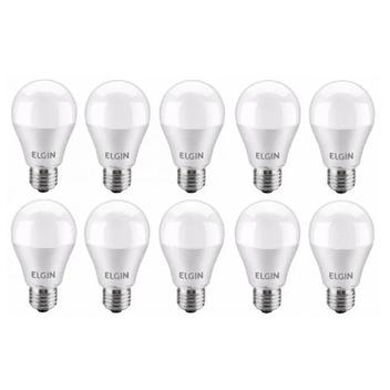 Kit 10 Lâmpadas Led 12w Bulbo Fria E27 Elgin Bivolt 6500k - Lâmpada de ...