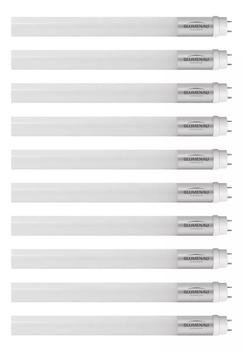 Kit 10 Lâmpadas Tubulares LED T8 9w 60cm 900lm 6500k Branco Frio - Blumenau - Lâmpada Tubular ...