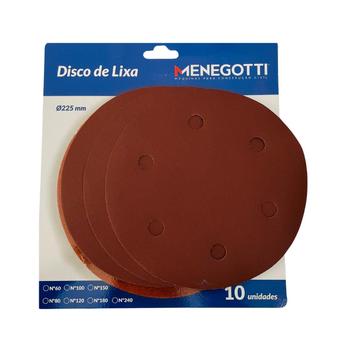 Kit 10 Lixas Para Lixadeira De Parede 225mm Gramatura 240 - Menegotti ...