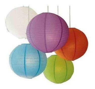 Kit 10 Luminárias Orientais 15 Cm Coloridas Para Eventos - Vitrine ...