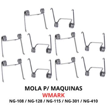 Kit 10 Molas Invertida Máquinas Wmark Ng 108 115 410 E Kemei 2600 - Aparador de Pelos, Barba e ...