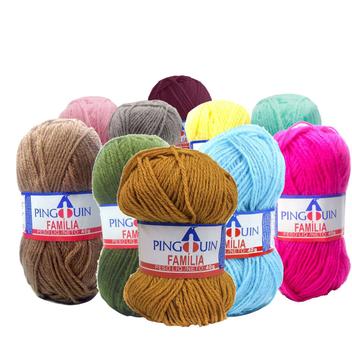 Kit 10 Novelo Lã Familia Pingouin 40g 375 Tex cores a escolha - Lãs ...