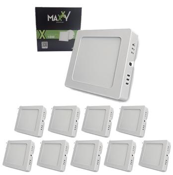 Kit 10 Painéis Plafon Led Sobrepor Quadrado 6W FRIO 6500k - Maxxy - Painel de LED - Magazine Luiza