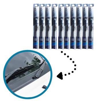 Kit 10 Palhetas 20 Polegadas Universal Automotivo Parabrisa Tiger Auto 0501020 - Limpador de ...