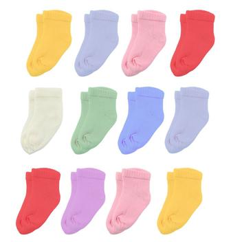 Kit 10 Pares Meia Bebê Poliamida Fininha Enxoval Completo - Multicenter ...
