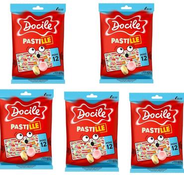 Kit 10 Pastilha De Frutas Pastille Mini 12 Docile 100G - Balas ...