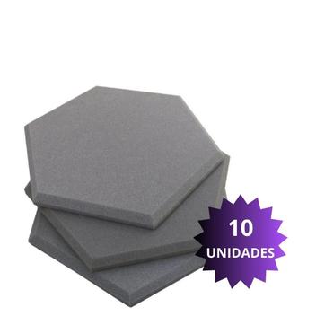 Kit 10 Placas Isolamento Som Ruído Barulho Qualidade Premium - Armazém ...