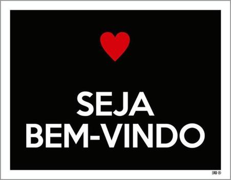 Kit 10 Placas Seja Bem Vindo Coração - Sinalizo - Placa Decorativa ...