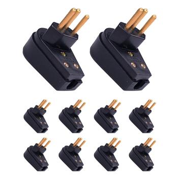 Kit 10 Plug Macho 20A 2P+T Pino prensa cabo gigante bipolar 250V Ilumi ...