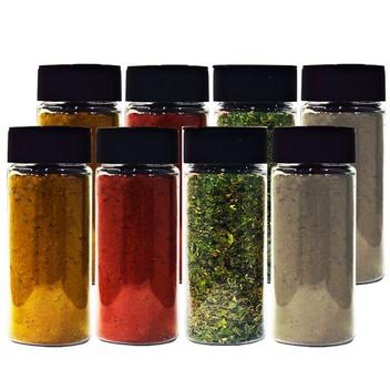 Kit 10 Potes para Tempero com Tampa de Abertura Dupla 100ml - Super ...