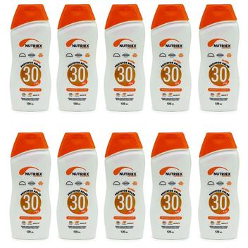 Kit 10 Protetor Solar Fator 30FPS Profissional 120 ML Nutriex ...