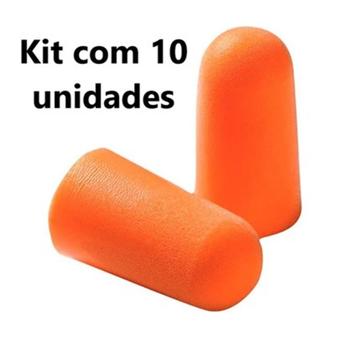 Kit 10 Prs Protetor Auricular Plug Espuma Sem Cordão 3m 1100 - Protetor Auricular - Magazine Luiza