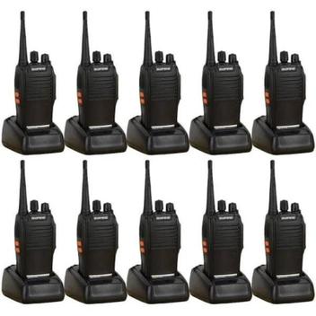 Kit 10 Rádios De Comunicação Walk Talk Baofeng Bf-777s Uhf Vhf 16 ...