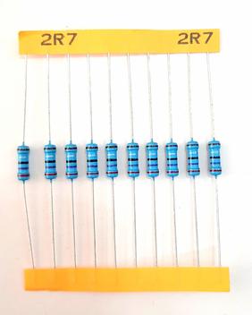 Kit 10 Resistor de Precisão 2R7 1/2W 1% - Materiais Elétricos ...