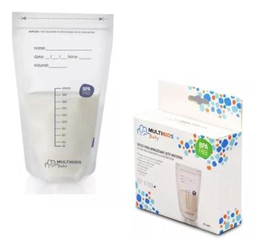 KIT 10 SACO DE ARMAZENAR LEITE MATERNO MULTIKIDS 250un - Recipiente ...