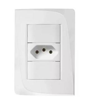 Kit 10 tomada simples tendenza pezzi 20a 2p+t branca modular - Módulo ...