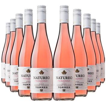 Kit 10 Un Vinho Sem Álcool Rosé Natureo 750Ml Espanha - Vinho ...