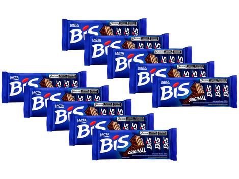 Kit 10 Unidades Chocolate Bis ao Leite 100,8g Cada - Lacta - Bis ...