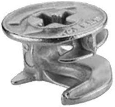 Kit 10 Unidades Conector Minifix 15/15 Zamak Natural Hafele - Minifix ...