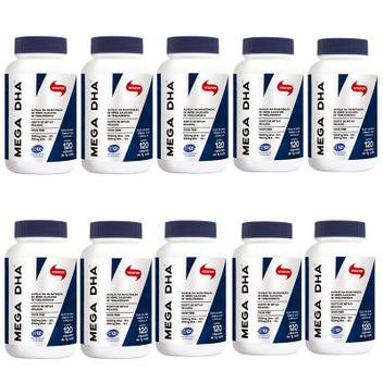 Kit 10 X Mega DHA 1000mg 120 Capsulas Vitafor - Ômega 3 / Óleo de Peixe - Magazine Luiza