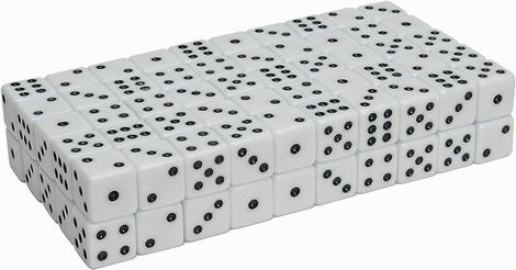 Kit 100 Dados Tradicional Para Jogos Rpg Tabuleiro 16mm - Telas e Telas ...