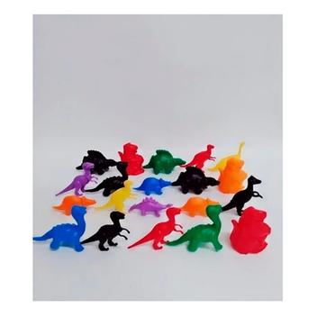 Kit 100 Dinossauro Colorido Plástico Mini Brinquedo -Top - Vendeu Bem ...