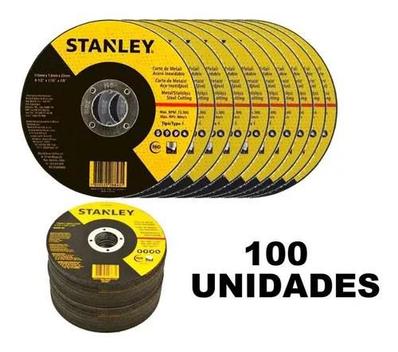 Kit 100 Disco Corte Abrasivo- Metal/Inox 4.1/2X1,0mm Stanley - Disco de ...