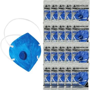 Kit 100 mascaras respirador ppf2 sem valvula azul proteção - DELTAPLUS ...