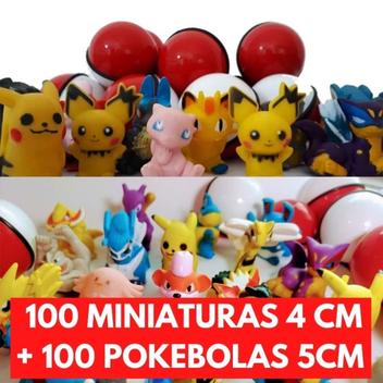 Kit 100 Miniaturas Pokémon 5cm E 100 Pokebolas 5 Cm Atacado - amazing ...