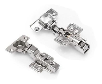 KIT 10un-DOBRADIÇA COM AMORTECEDOR 35mm (RETA/CURVA) PARA ARMARIO-TEN ...