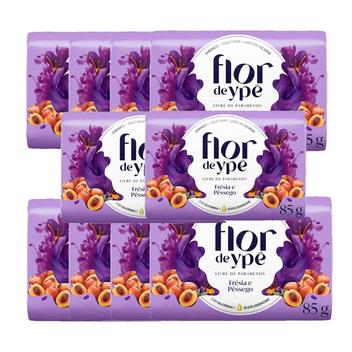 Kit 10x Sabonete Frésia Pêssego 85g Cada Roxo Flor De Ypê - Sabonete ...