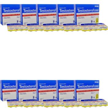 Kit 10x Suplemento Testosterol 1000 30 Comprimidos - Inove - Vitaminas ...
