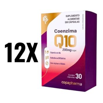 Kit 12 Coenzima Q10 200Mg 30 Caps Copapharma - Coenzima Q10 - Magazine Luiza