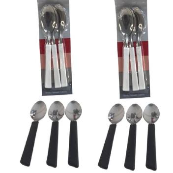 Kit 12 colheres modernas com cabo de plástico cozinha moderna - Filó ...