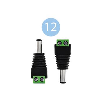 Kit 12 Conector Plug P4 Macho Com Borne P/ Cftv Camera Fonte - Halcy ...