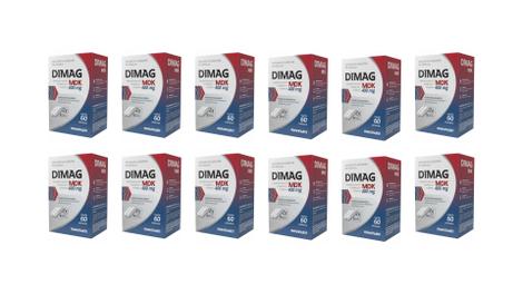 Kit 12 Dimag Dimagnésio Malato + Mdk 400Mg 60Cps - Maxinutri - Cloreto ...