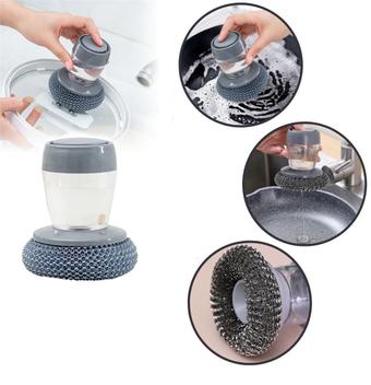 Kit 12 Escova de Aço Dispenser Detergente Lavar Arear Panela - Maf Shop ...