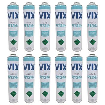 Kit 12 Fluido Refrigeração R134a Para Geladeira Freezer 750g - Brazan ...