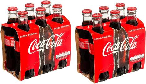 KIT 12 Garrafas de vidro Coca-cola Perfeita 250ml Cada - COCA COLA ...