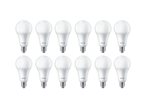 Kit 12 Lâmpadas LED E27 Bulbo Philips Luz Fria 25W - Fria - Lâmpada de ...