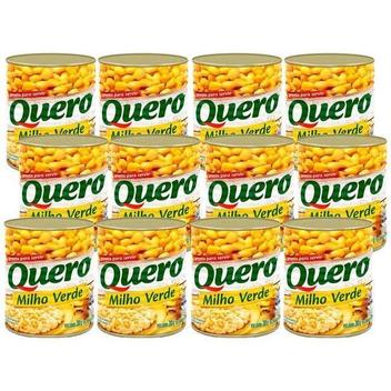 Kit 12 Latas Milho Verde Em Conserva Quero Lata 170G - Milho em ...